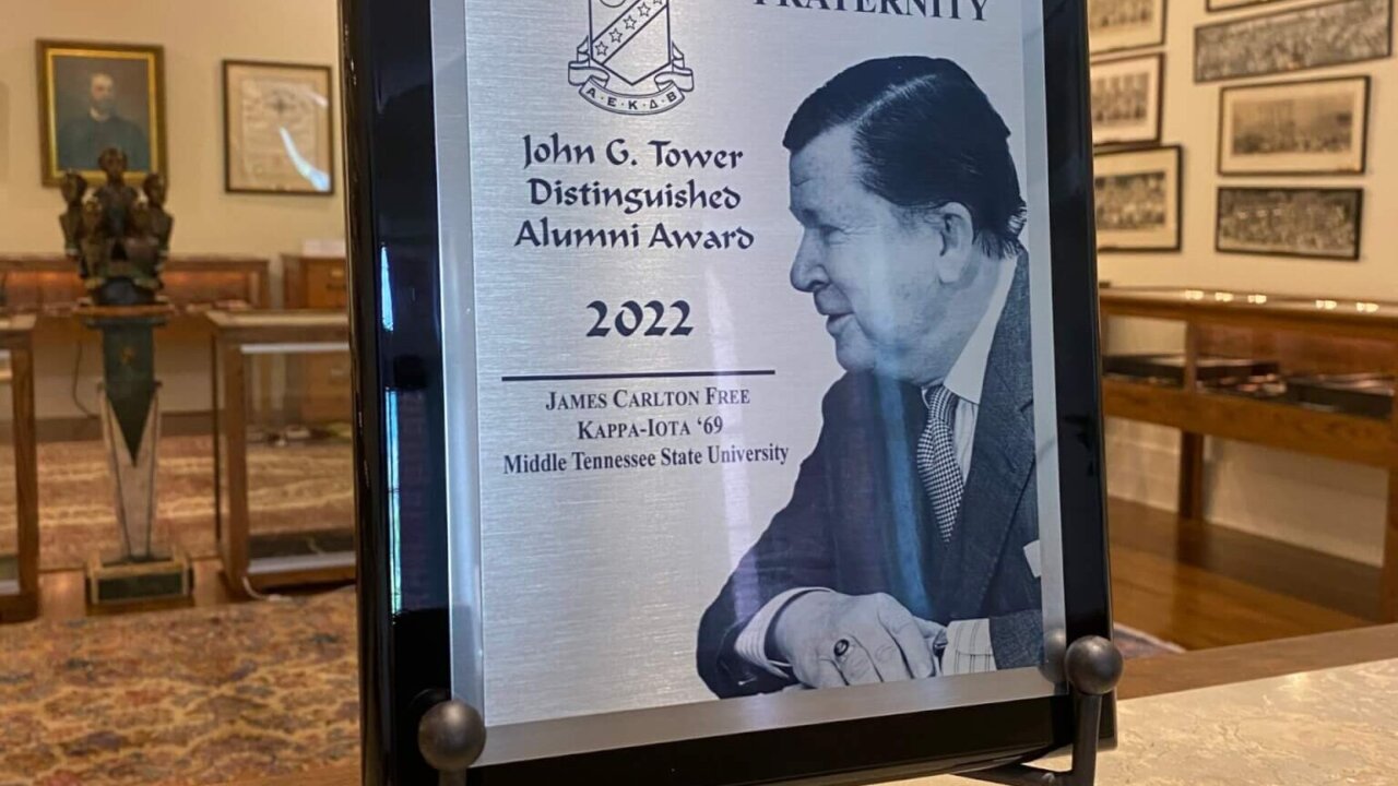 Jim Free Awarded John G. Tower Distinguished Alumni Award - Kappa Sigma ...