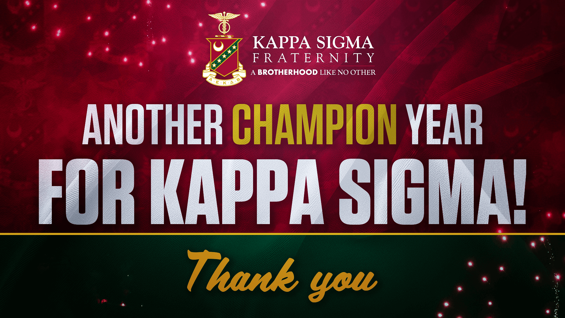 Thank you for Another Champion Year for Kappa Sigma! - Kappa Sigma ...